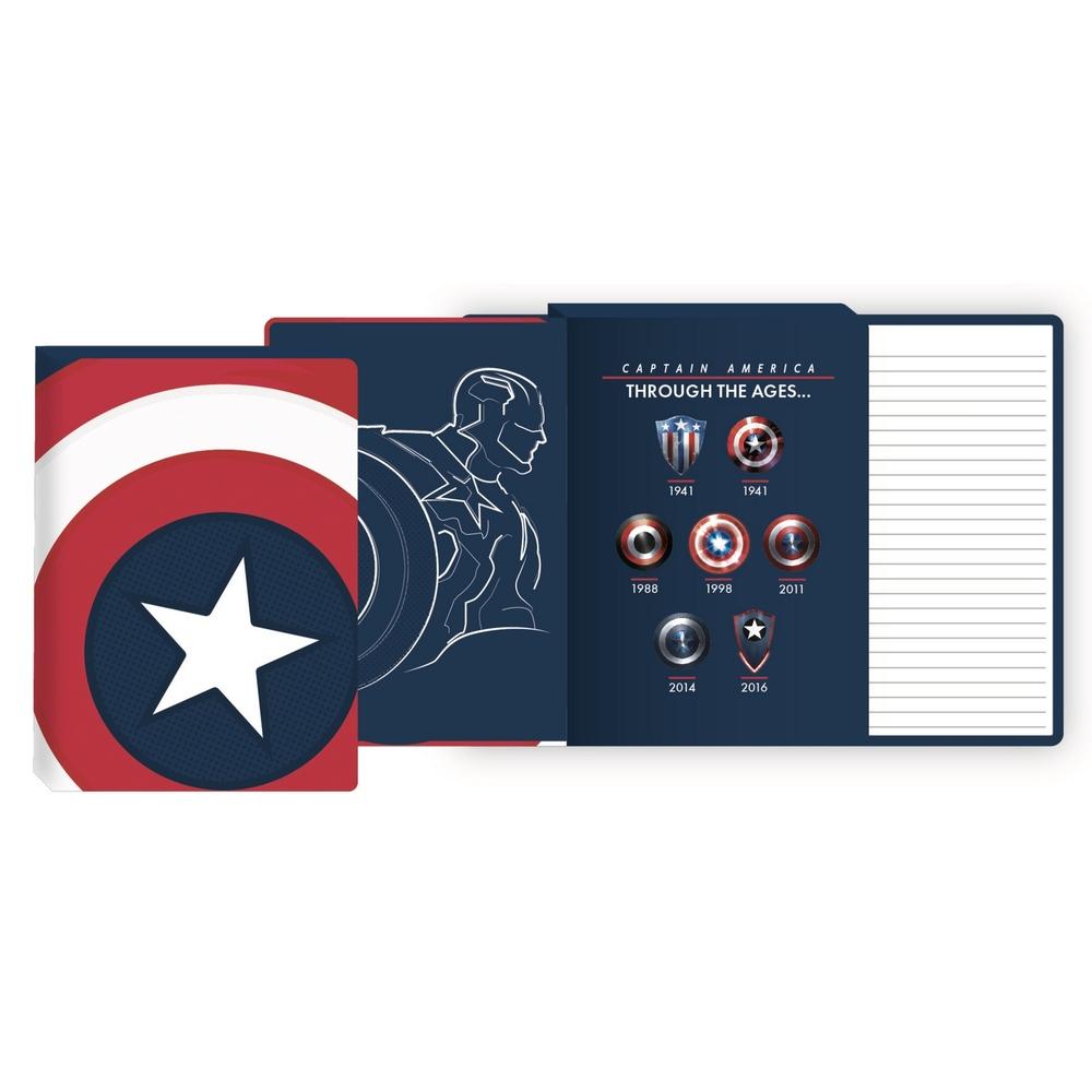 MARVEL - Captain America - Notebook A5 : ShopForGeek.com: Notebook Marvel