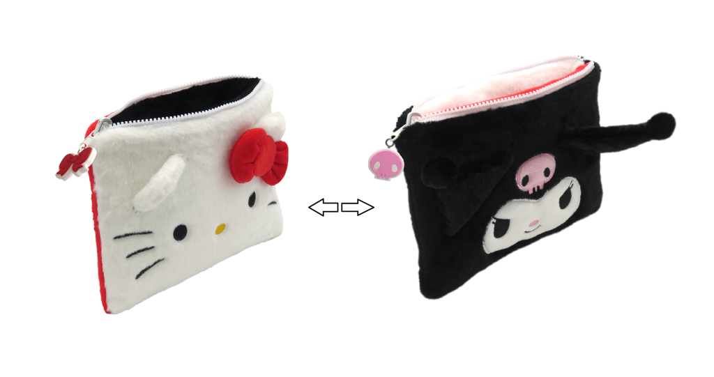 HELLO KITTY & KUROMI - Reversible Fur Case : ShopForGeek.com: Pencil ...