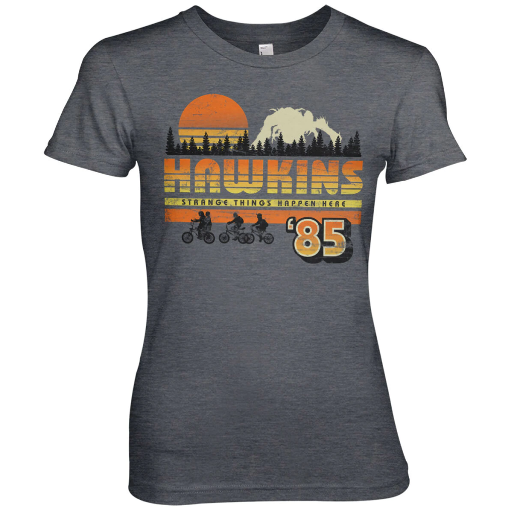 STRANGER THINGS - Hawkins '85 Vintage - T-Shirt Girl (L) : ShopForGeek ...