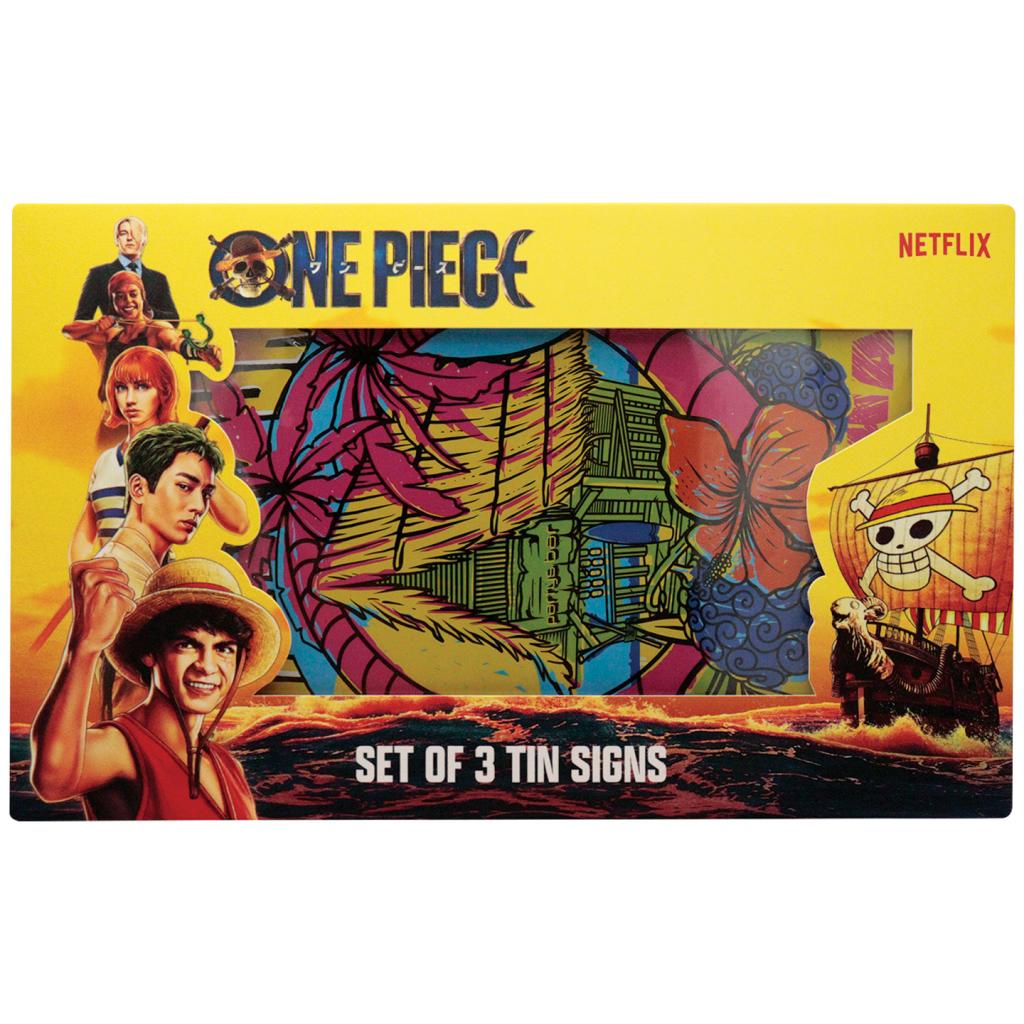 ONE PIECE NETFLIX - Set of 3 Tin Signs : ShopForGeek.com: Metal-Platte ...