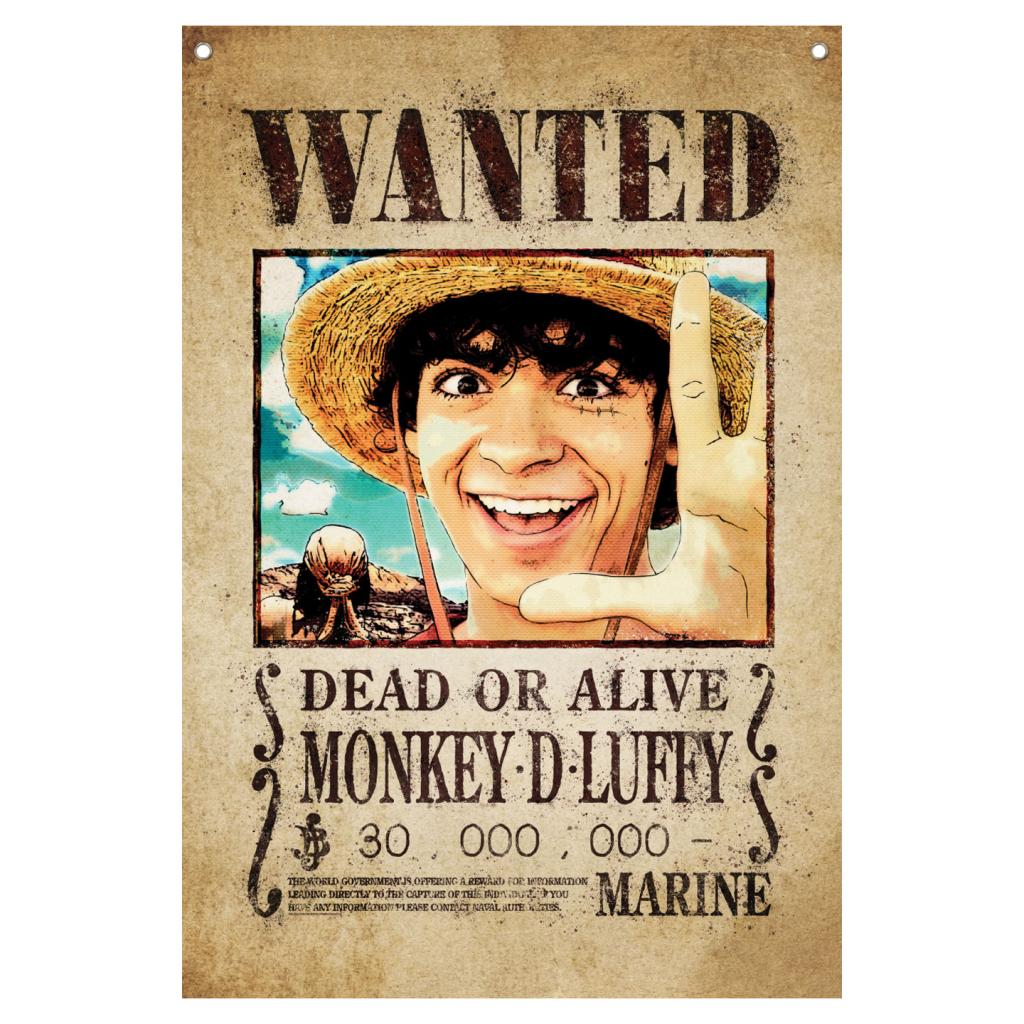 ONE PIECE NETFLIX - Wanted - Wall Banner '125 x 85 cm' : ShopForGeek ...