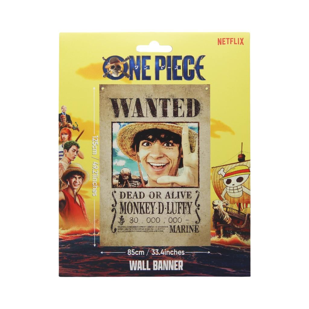 ONE PIECE NETFLIX - Wanted - Wall Banner '125 x 85 cm' : ShopForGeek ...