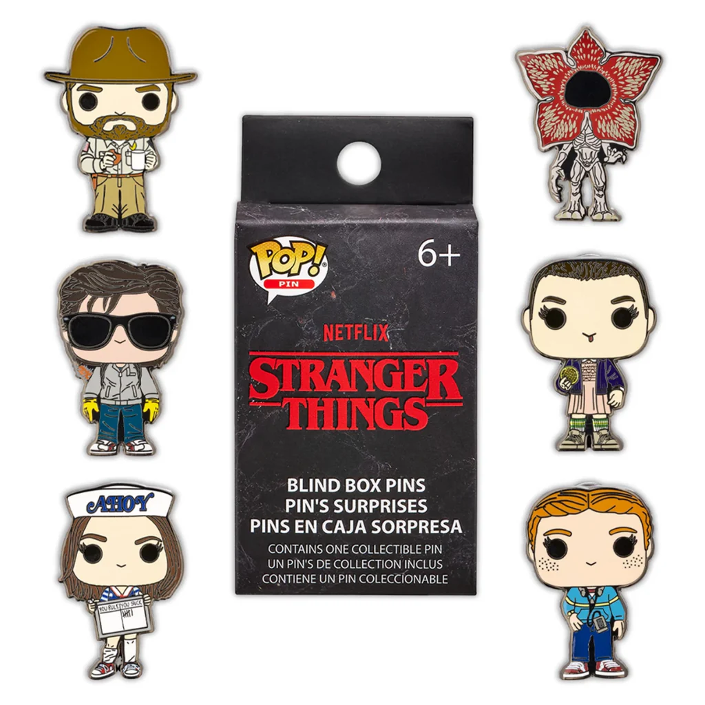 STRANGER THINGS - Funko Blind Box Enamel Pins - Personnages -12 pcs ...