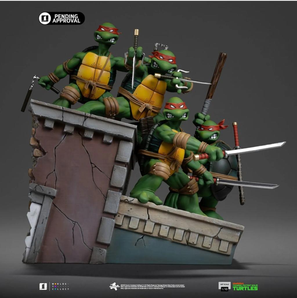 TMNT - TMNT 1St cover set - Statue Deluxe Art Scale 1/10 24cm ...