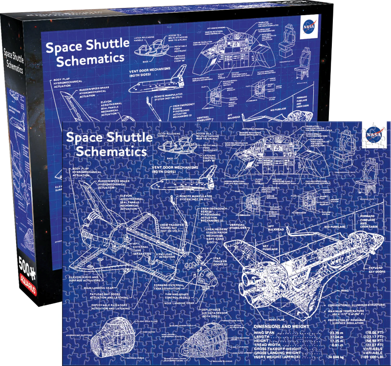 NASA - Shuttle Schematic - Puzzle 500P '35x48cm' : ShopForGeek.com ...