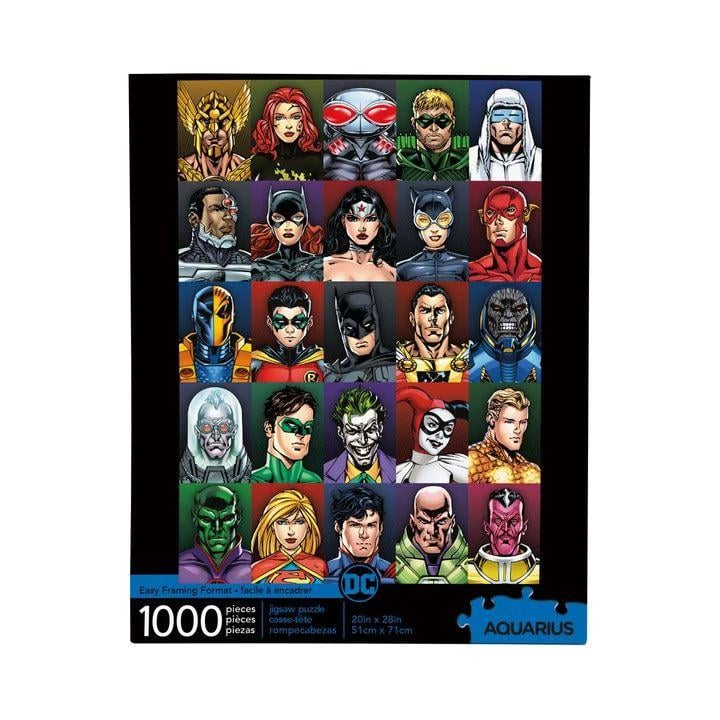 DC COMICS - Faces - Puzzle 1000P : ShopForGeek.com: Puzzle Aquarius DC ...