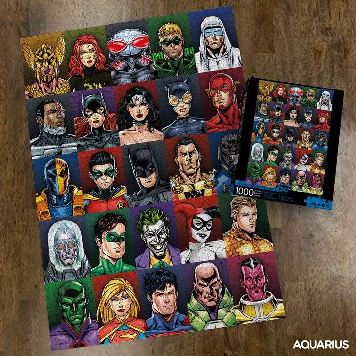 DC COMICS - Faces - Puzzle 1000P : ShopForGeek.com: Puzzle Aquarius DC ...