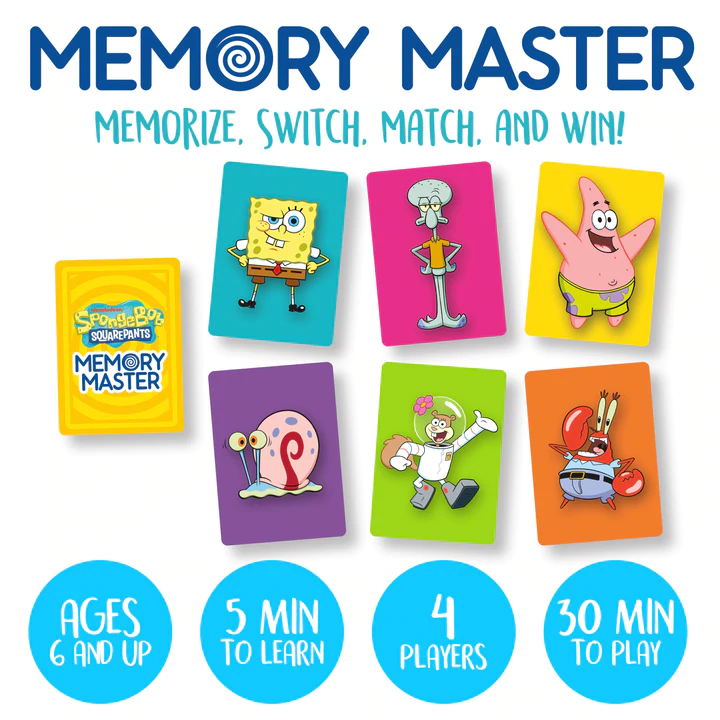 SPONGEBOB SQUAREPANTS - Memory Master Card Game (UK) : ShopForGeek.com ...
