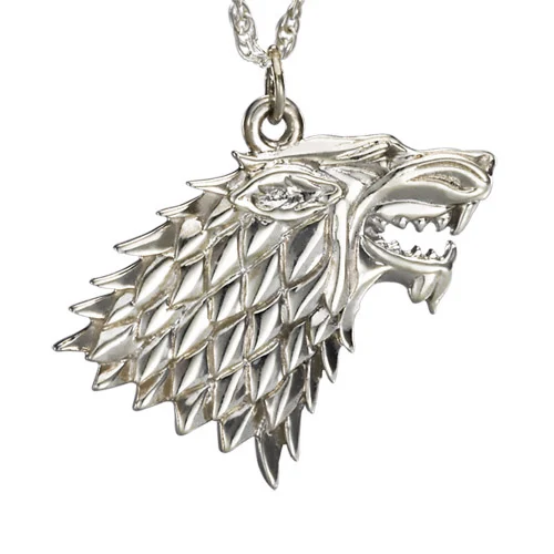 GAME OF THRONES - Stark Pendant - Silver Edition : ShopForGeek.com ...