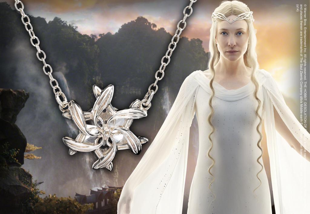 THE HOBBIT - Galadriel - Pendentif Nenya Argent : ShopForGeek.com ...