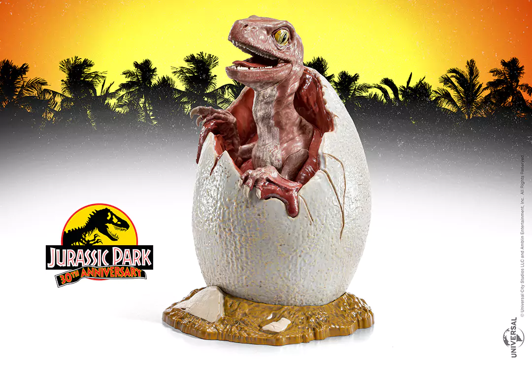 JURASSIC PARK - Oeuf de Vélociraptor -Figurine Toyellectible Treasures ...