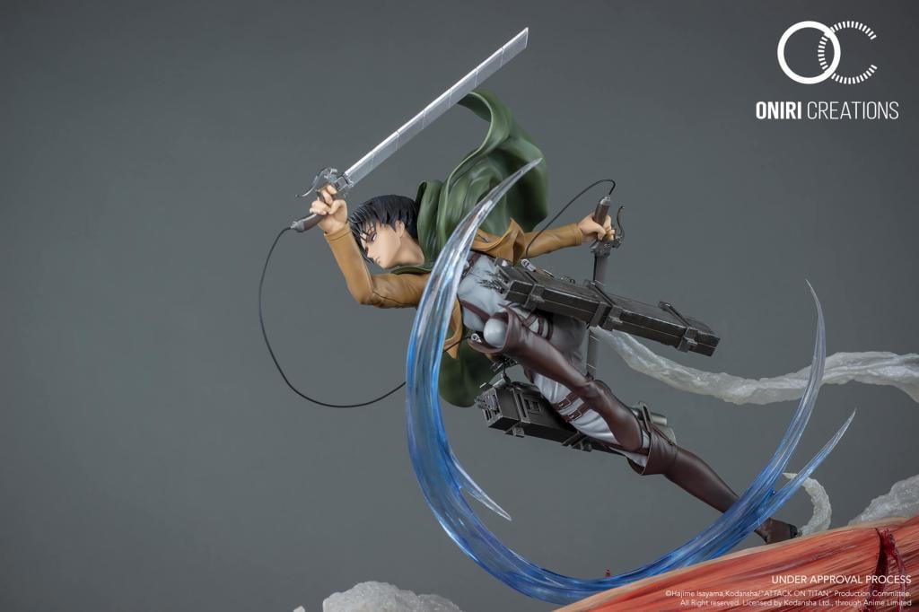 ATTACK ON TITAN - Levi VS Female Titan - Statue 52cm : ShopForGeek.com ...