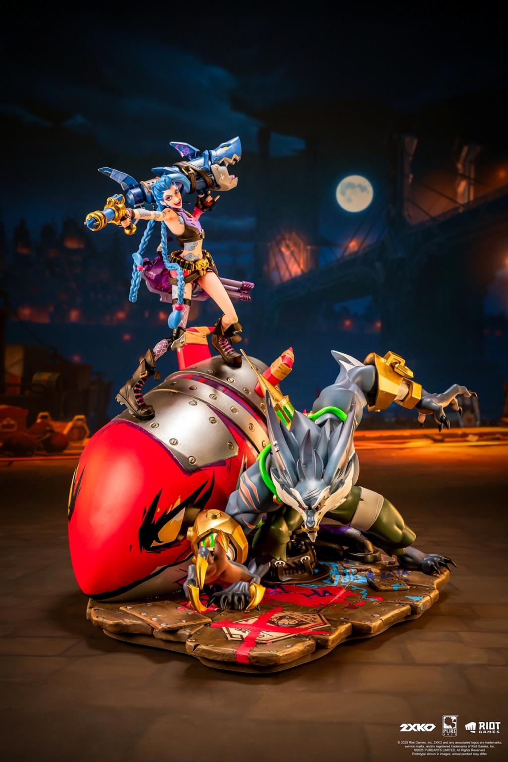 LEAGUE OF LEGENDS - Jinx & Warwick - Statue Diorama 1/10 37cm ...