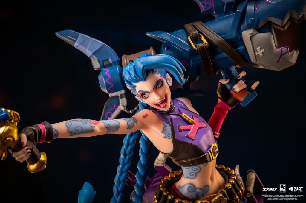 LEAGUE OF LEGENDS - Jinx & Warwick - Statue Diorama 1/10 37cm ...