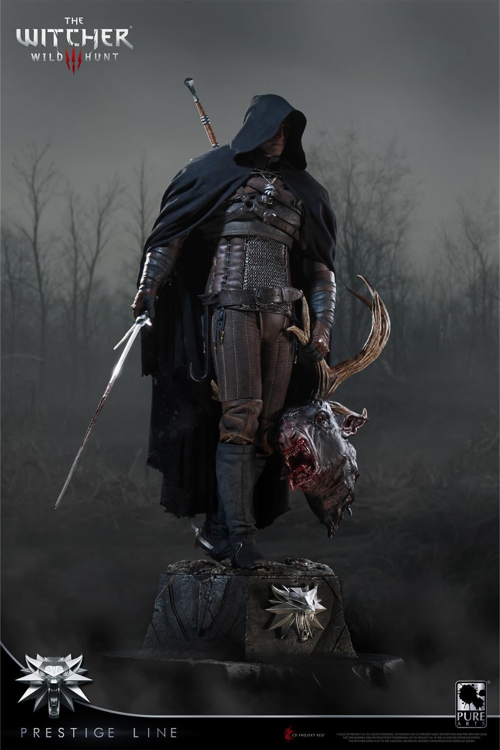 THE WITCHER 3 - Geralt of Rivia - Statue Prestige Line 1/2 110cm ...