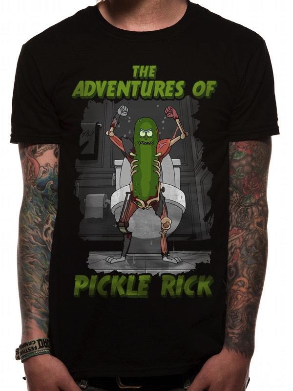 RICK & MORTY - T-Shirt IN A TUBE- Adventures of Pickle Rick (XXL ...