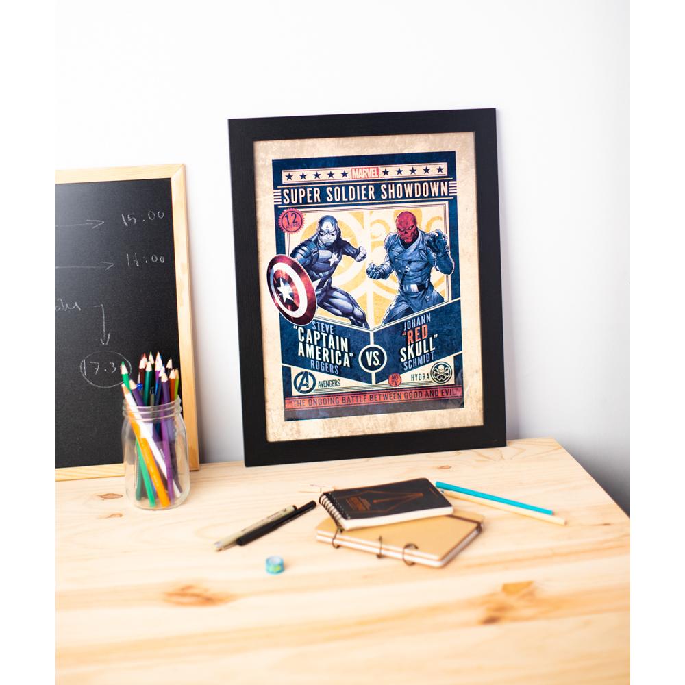 MARVEL - Captain America VS Red Skull - Collector Print : ShopForGeek ...