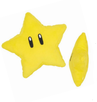 SUPER MARIO - Super Star - Plush 18cm : ShopForGeek.com: Plush Together ...