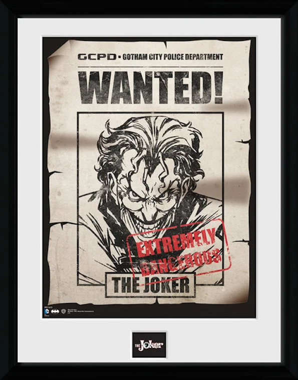 BATMAN COMIC - Collector Print 30X40 - Joker Wanted : ShopForGeek.com ...