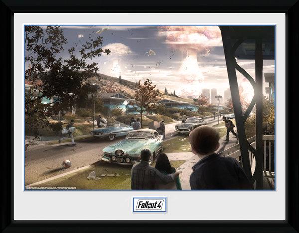 FALLOUT 4 - Collector Print 30X40 - Sanctuary Hills Panic : ShopForGeek ...