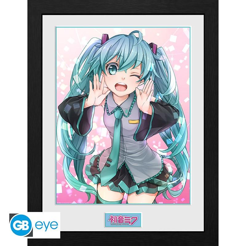 HATSUNE MIKU - Collector Print 30X40 - Wink : ShopForGeek.com: Marco GB ...