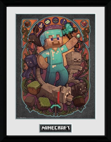 MINECRAFT - Collector Print 30X40 - Steve : ShopForGeek.com: Frame GB ...