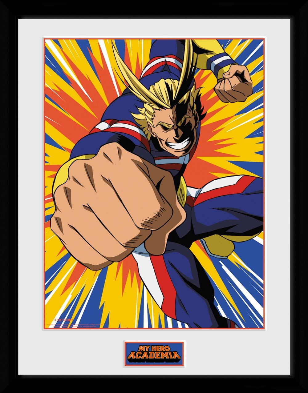 MY HERO ACADEMIA - Collector Print 30X40 - All Might Action ...