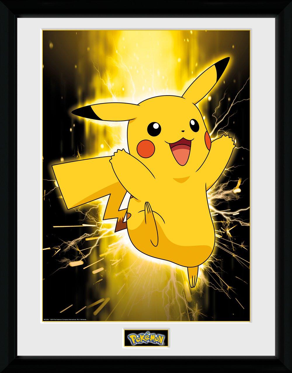 POKEMON - Collector Print 30X40 - Pikachu Neon : ShopForGeek.com: Cadre ...