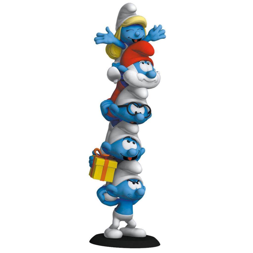 THE SMURFS - Column of Smurfs - Statue 50cm : ShopForGeek.com ...
