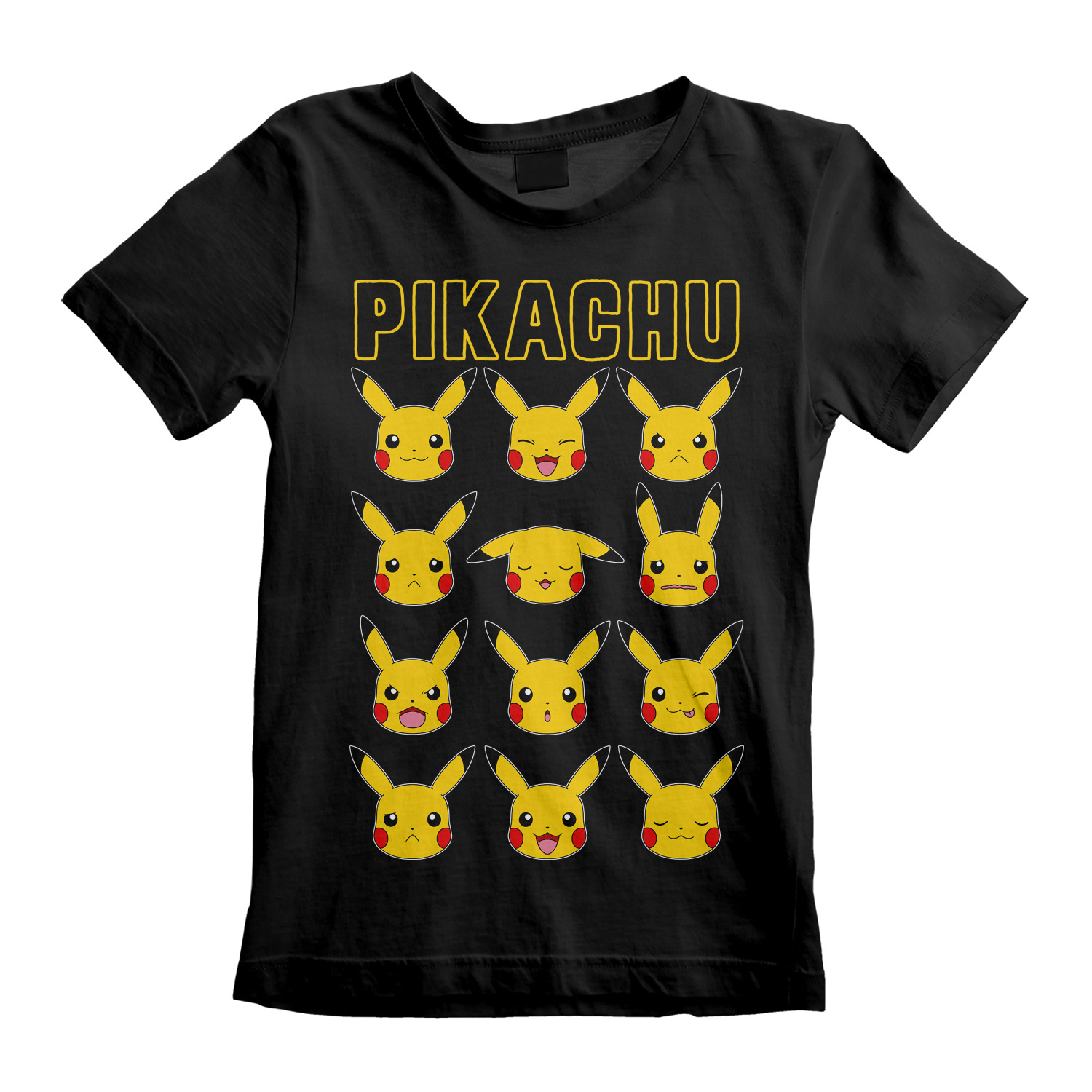 POKEMON - Pikachu Faces - Unisex T-Shirt (7-8 Years) : ShopForGeek.com ...