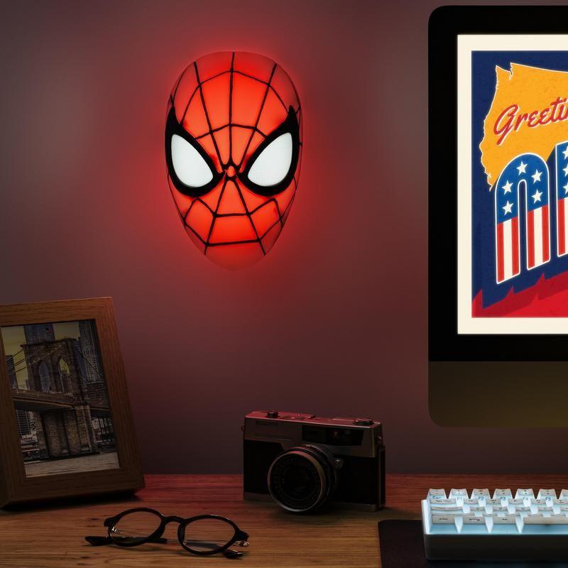 MARVEL - Spider-Man Mask - Light 22cm : ShopForGeek.com: Lámpara ...