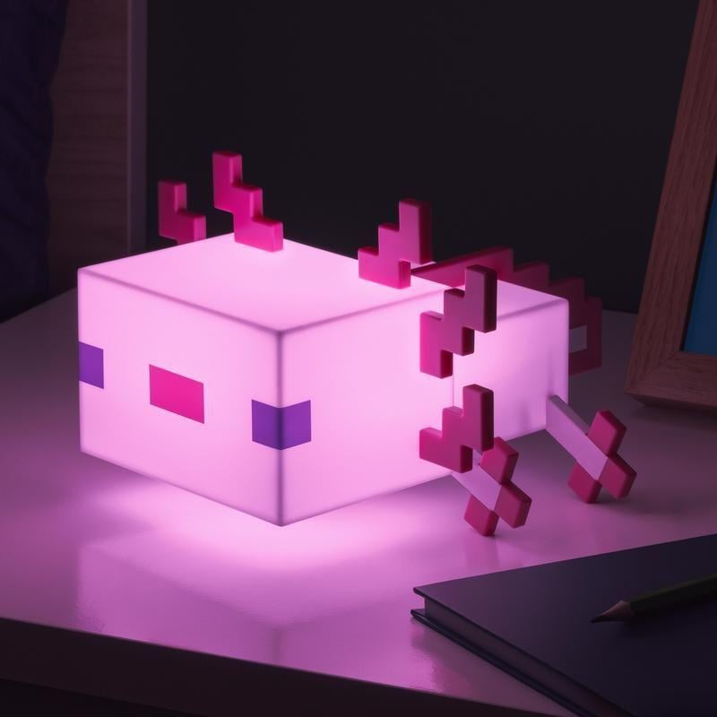 MINECRAFT - Axolotl - Light : ShopForGeek.com: Lamp Paladone Minecraft