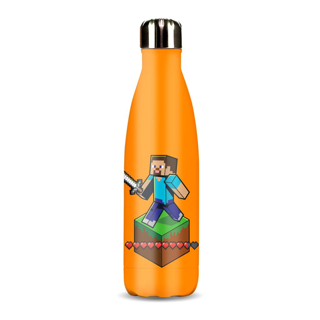MINECRAFT - Steve - Metal Water Bottle 500ml : ShopForGeek.com: Bottle ...