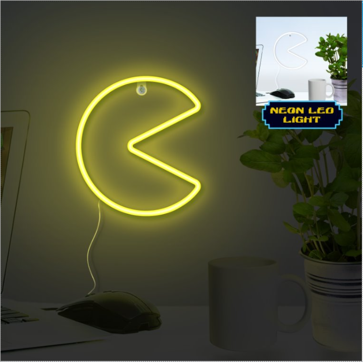PAC MAN - Pac Man - Wall Mountable LED Neon Light : ShopForGeek.com ...
