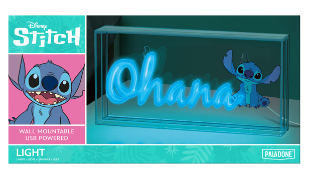 BEMS | LILO & STITCH - Ohana - Led Neon Light 15.5x30.5cm