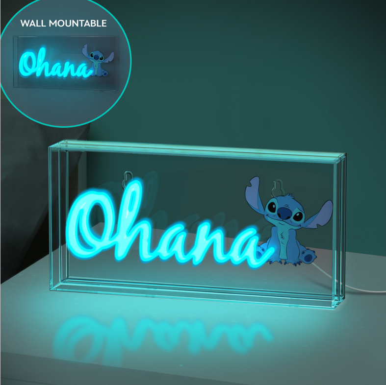 STITCH - Ohana - Led Neon Light 15.5x30.5cm : ShopForGeek.com: Lamp ...