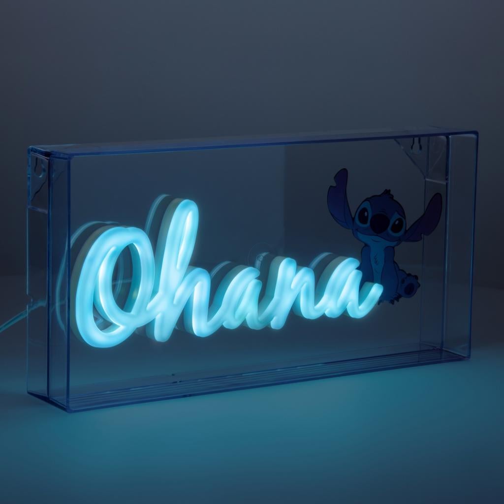 STITCH - Ohana - Led Neon Light 15.5x30.5cm : ShopForGeek.com: Lamp ...