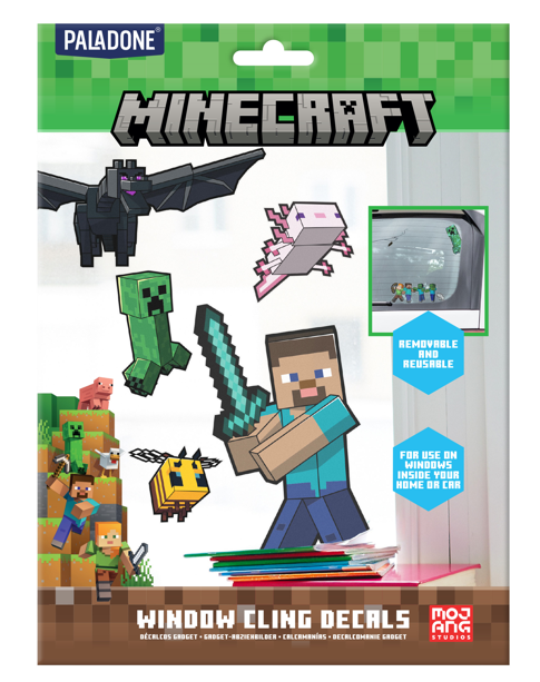 MINECRAFT - Window Cling Decals : ShopForGeek.com: Stickers Paladone ...