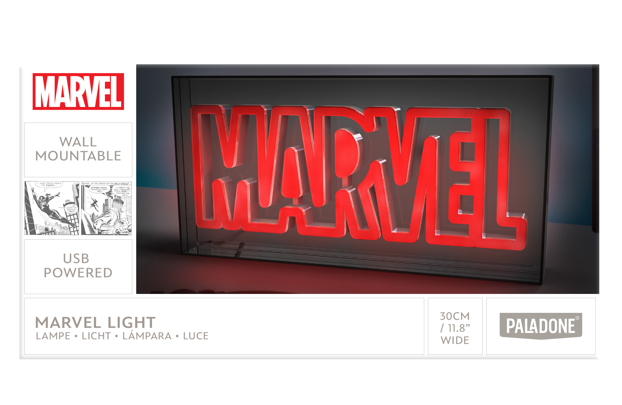 MARVEL - Logo - Led Neon Light 15.5x30.5cm : ShopForGeek.com: Lamp ...