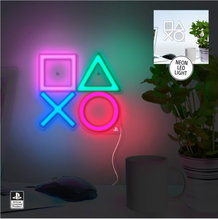 PLAYSTATION - Playstation - Lampe Murale Neon LED : ShopForGeek.com ...