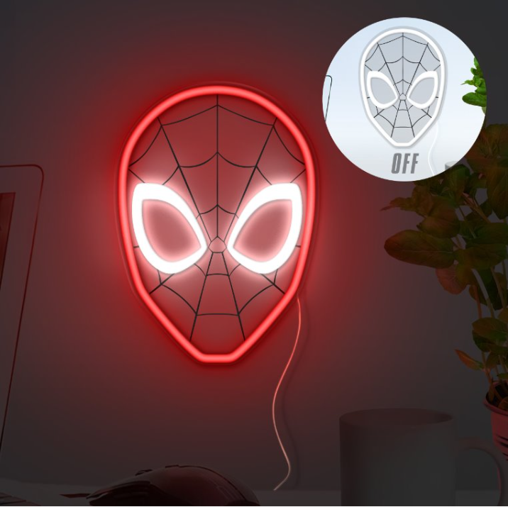 MARVEL - Spider-Man - Wall Mountable LED Neon Light : ShopForGeek.com ...