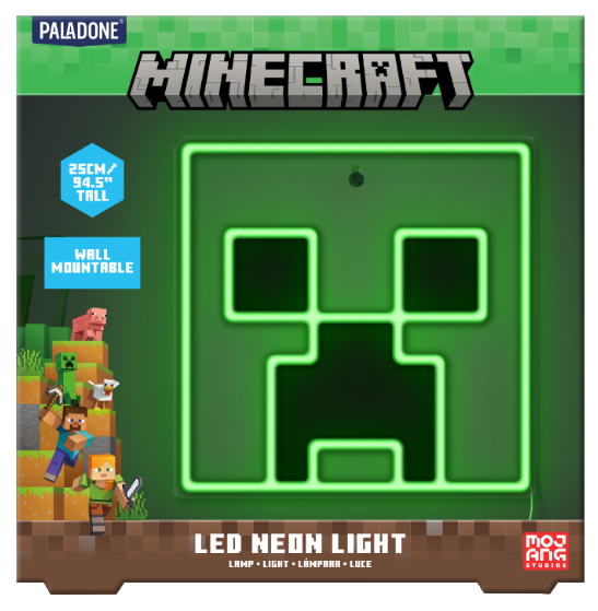 MINECRAFT - Creeper - Wall Mountable LED Neon Light : ShopForGeek.com ...