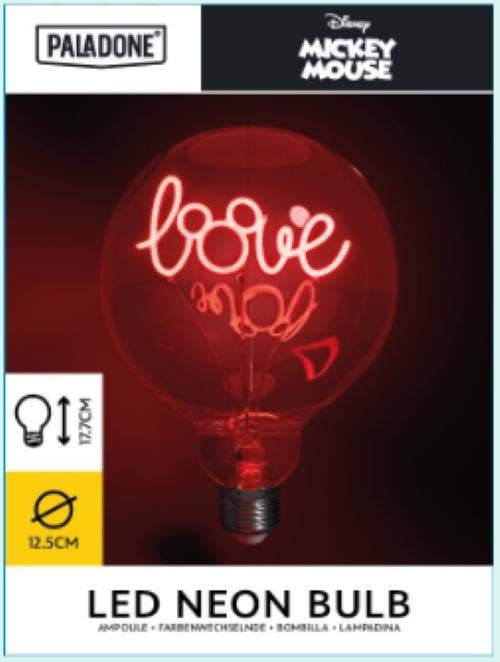 DISNEY - Mickey - LED Neon Bulb : ShopForGeek.com: Lamp Paladone DISNEY