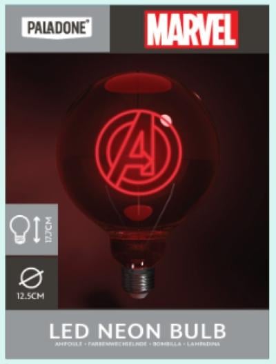 MARVEL - Avengers - LED Neon Bulb : ShopForGeek.com: Lamp Paladone Marvel