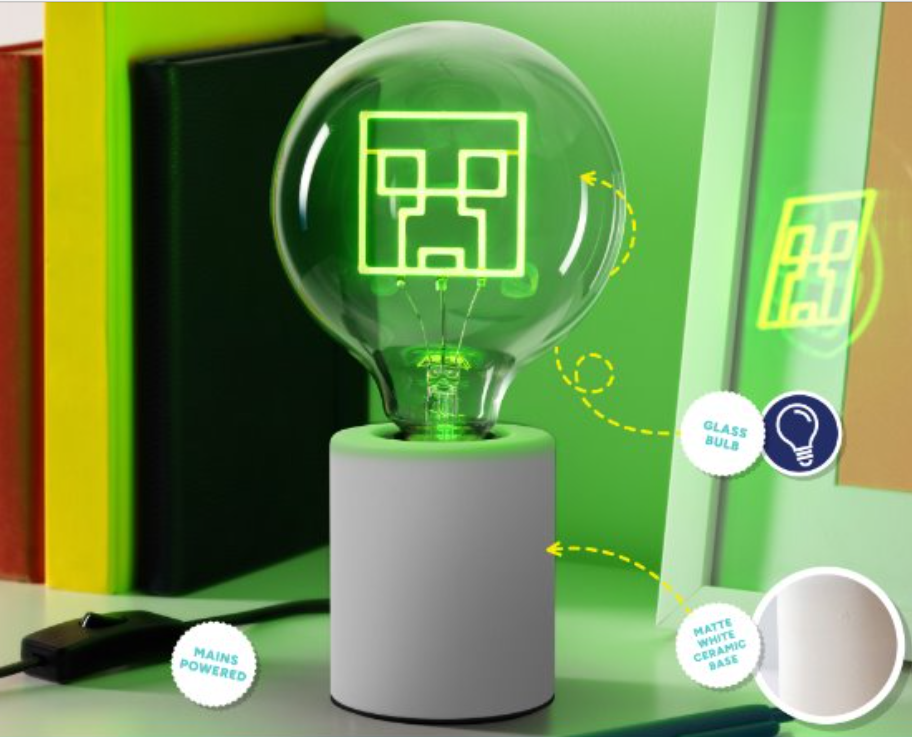 MINECRAFT - Creeper - LED Neon Lamp : ShopForGeek.com: Lamp Paladone ...