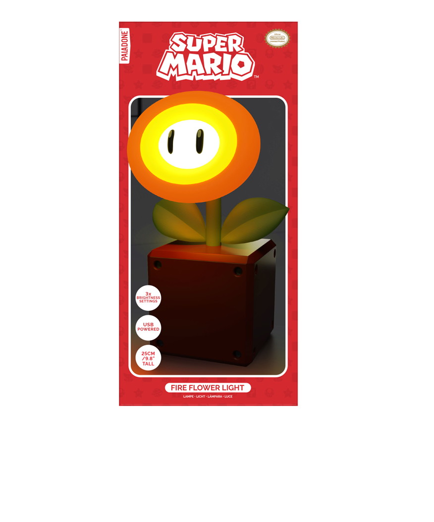 SUPER MARIO - Fire Flower - Décorative Light 10,6inch : ShopForGeek.com ...