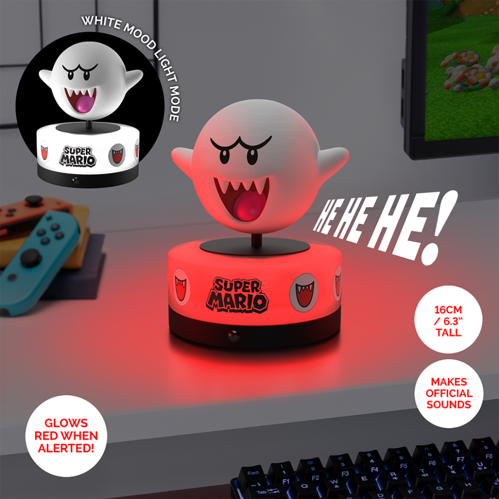 SUPER MARIO - Boo - Icon Lamp 4,3inch : ShopForGeek.com: Lamp Paladone ...