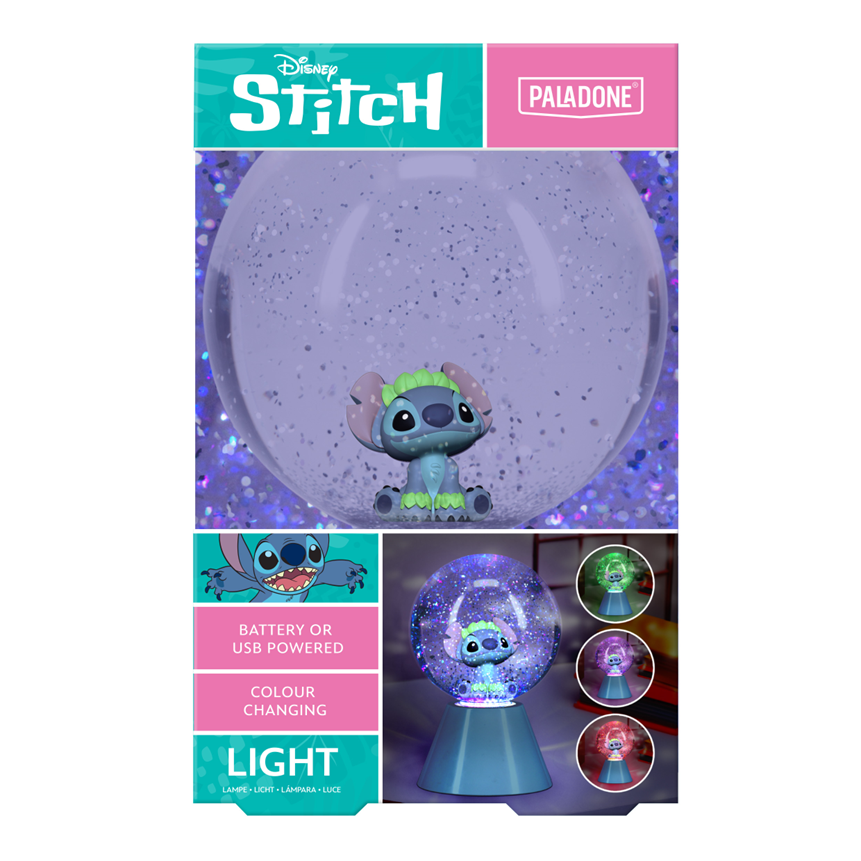 STITCH - Glitter Ball LED Lamp 6,7inch : ShopForGeek.com: Lamp Paladone ...