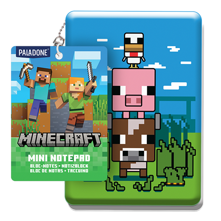 MINECRAFT - Mini Fluffy Notebook Keychain : ShopForGeek.com: Keyring ...