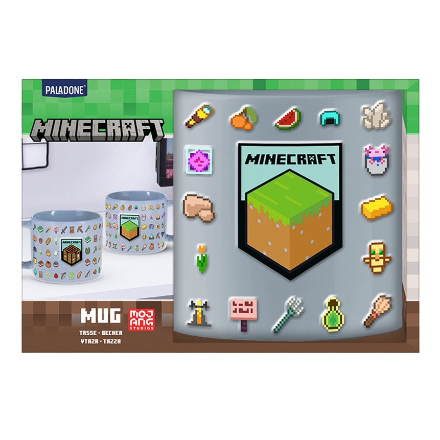 MINECRAFT - Embossed Mug 11oz : ShopForGeek.com: Taza Paladone Minecraft